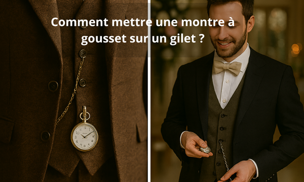 Comment mettre une montre à gousset sur un gilet ? - Maison Gousset